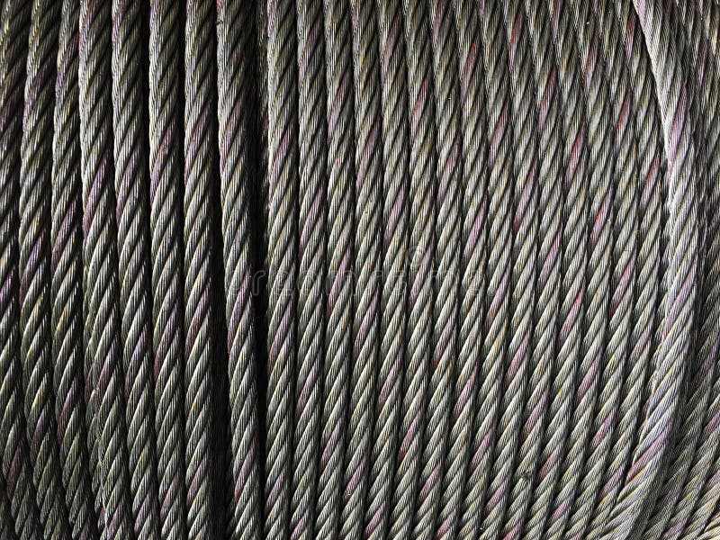 Wire Rope Sling or Cable Sling on Crane Reel Drum or Winch Roll of ...