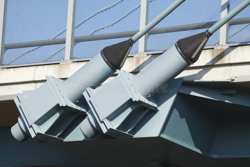 Wire ropes from a Bridge stock photo. Image of germany - 97891896