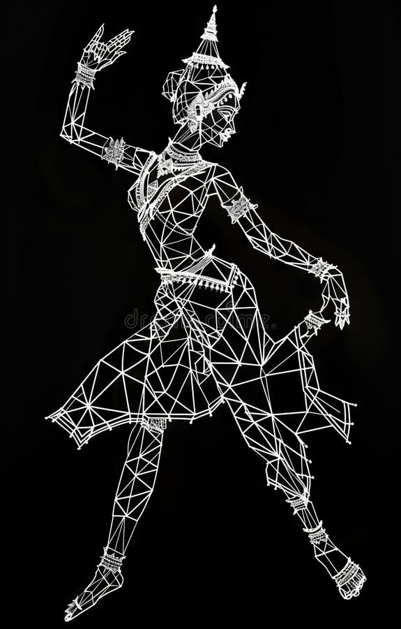 A Wire Sculpture of a Woman Dancing Stock Photo - Image of dance, wire ...