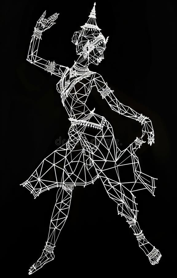 A Wire Sculpture of a Woman Dancing Stock Photo - Image of dance, wire ...