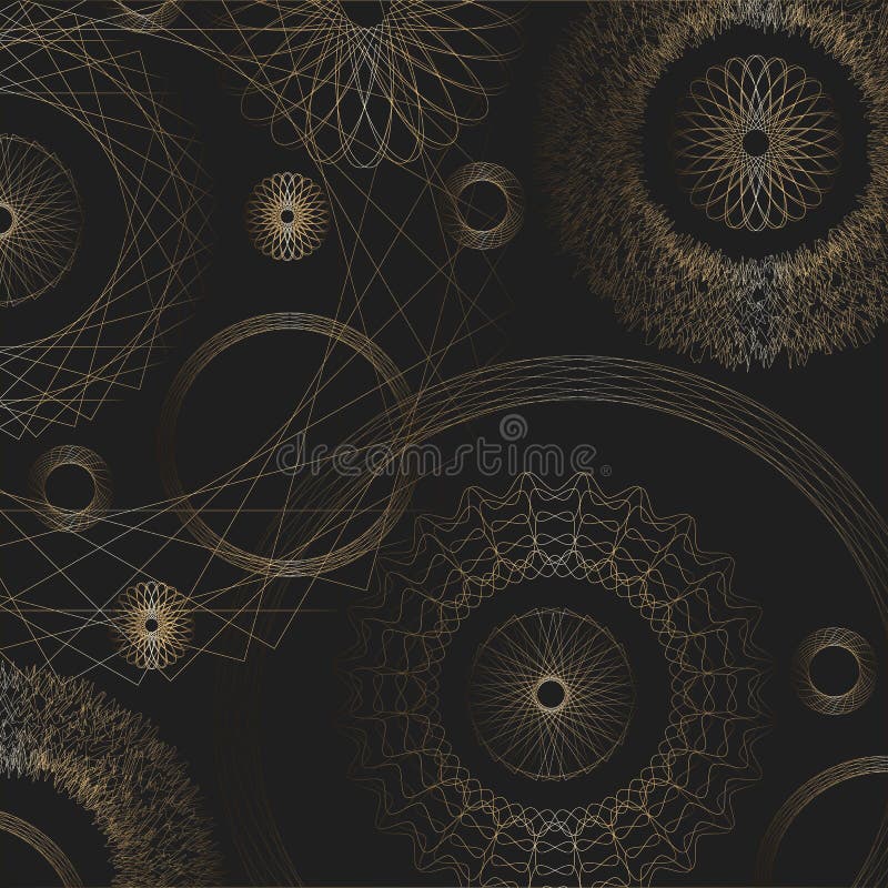 Golden Wire Shapes Stock Illustrations – 192 Golden Wire Shapes Stock ...