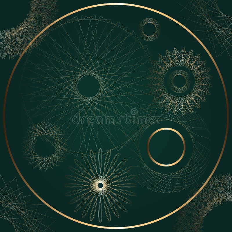 Golden Wire Shapes Stock Illustrations – 230 Golden Wire Shapes Stock ...