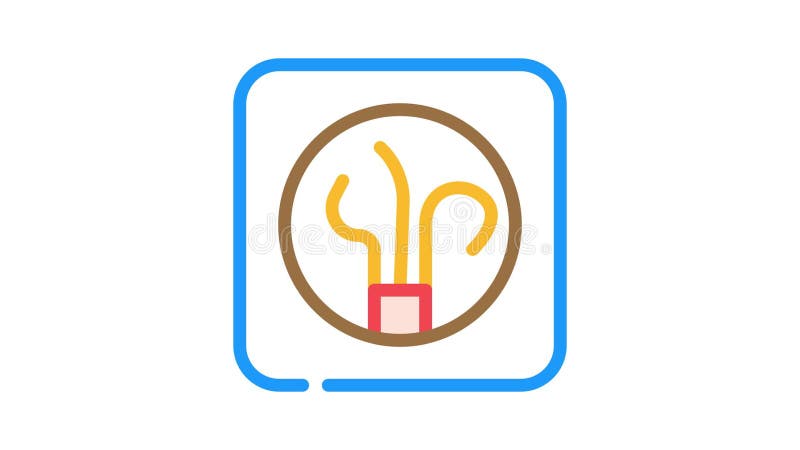 Wire Socket Color Icon Animation Stock Footage - Video of appliance ...