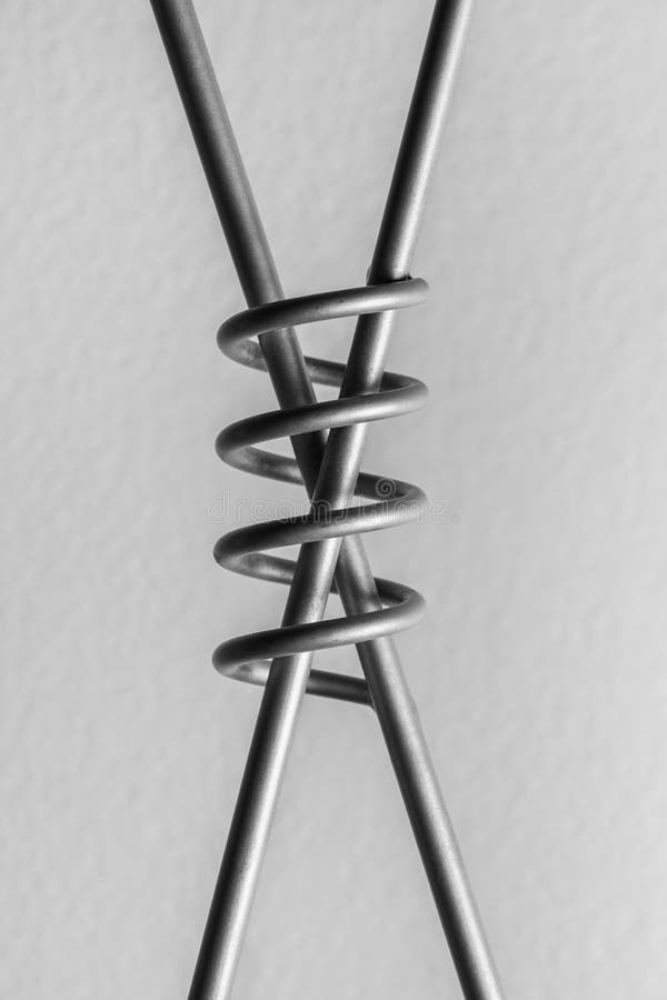 A Wire X and Spiral stock image. Image of black, graphic - 271415831