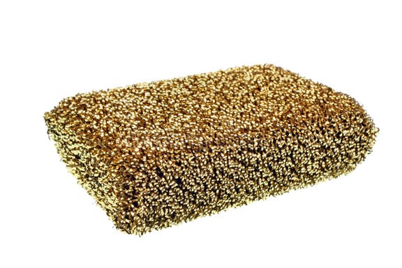 Wire sponge for washing stock photo. Image of detail - 33275930