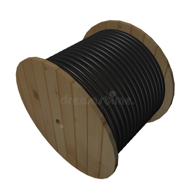 Wire spool stock illustration. Illustration of industry - 12858364