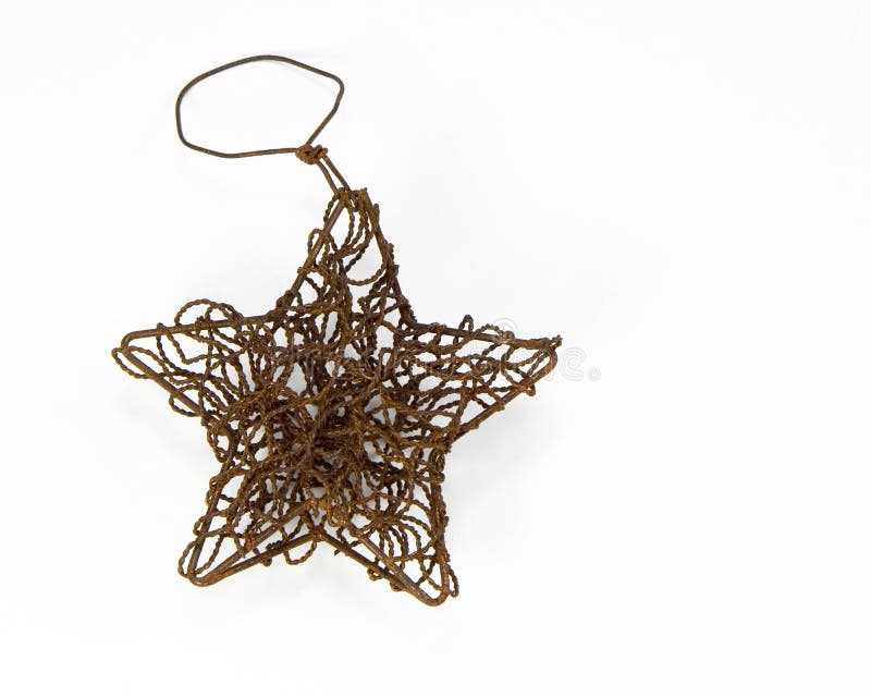 Wire Star Ornament stock image. Image of star, merry, mesh - 1524429