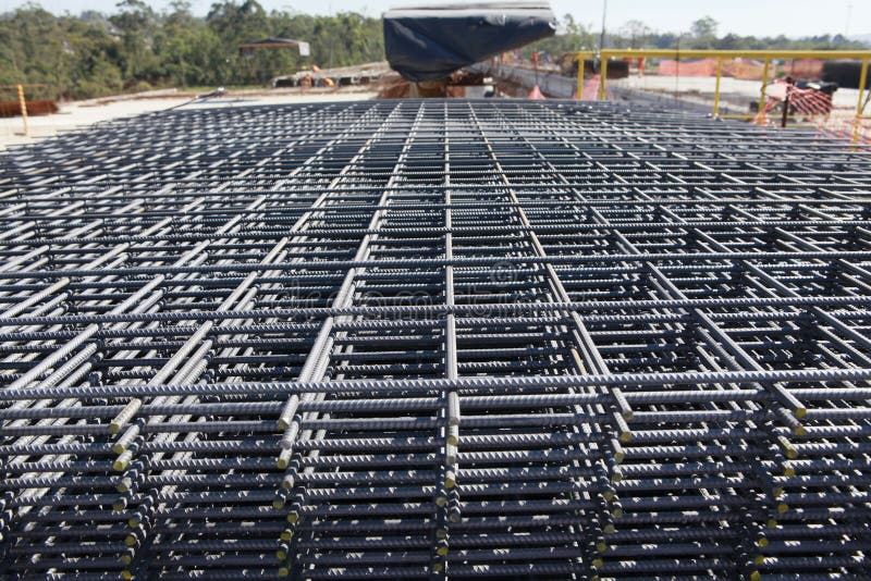 Wire steel bar stock image. Image of concrete, architecture - 152786275