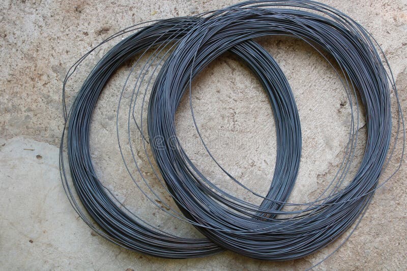 Wire Steel Bar.Roll of Wire Stock Image - Image of industry ...