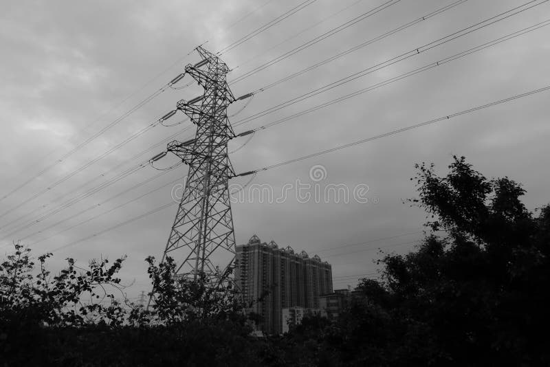 Electric tower stock photo. Image of environment, creativity - 34831634