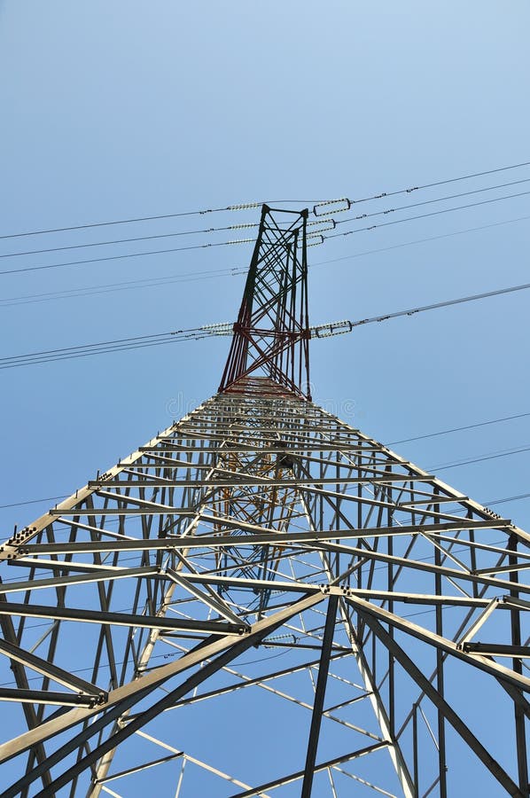 Wire tower stock photo. Image of wire, line, grid, pylons - 27245992