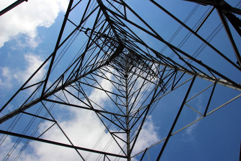 Wire and tower stock photo. Image of dimensional, blue - 43867222