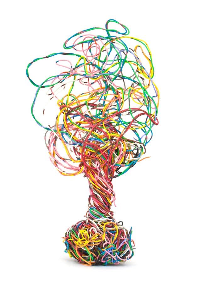 Wire tree stock photo. Image of tree, isolation, communication - 20200080