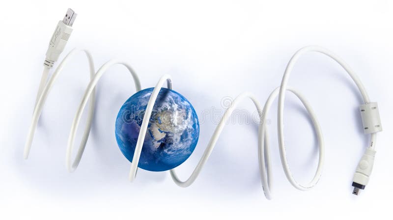 Wire world stock illustration. Illustration of earth - 45425275