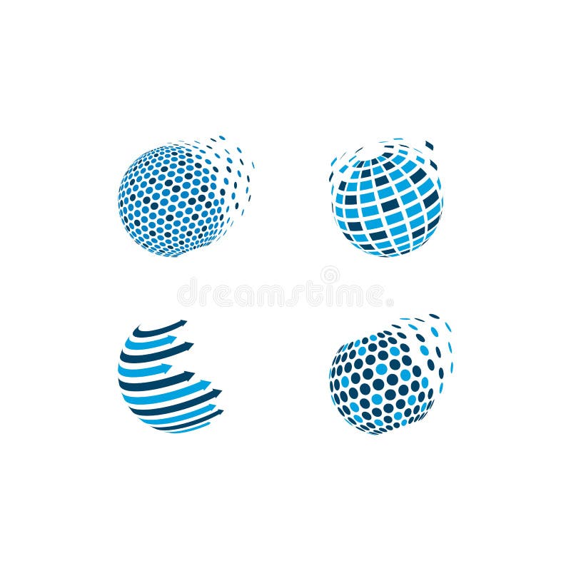 Wire World Logo Vector Icon Stock Vector - Illustration of world ...