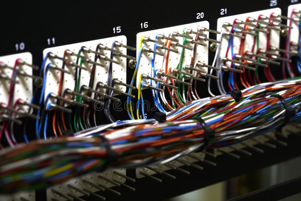 Cross Connection Panel Using Wire Wraps Stock Image - Image of ...