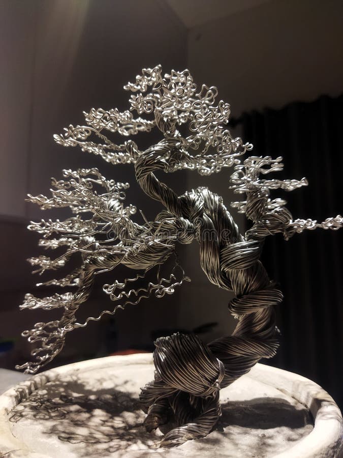 Wired bonsai stock photo. Image of decoration, handmade - 268229452