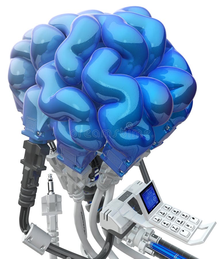 Wired Brain stock illustration. Illustration of mechanism - 25704248