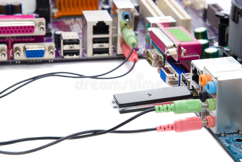 Wired media hardware stock image. Image of patchplug, detail - 8177011