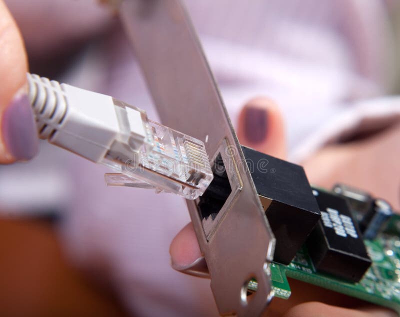 Wired Devices Connected To the Lan Stock Image - Image of data, switch ...