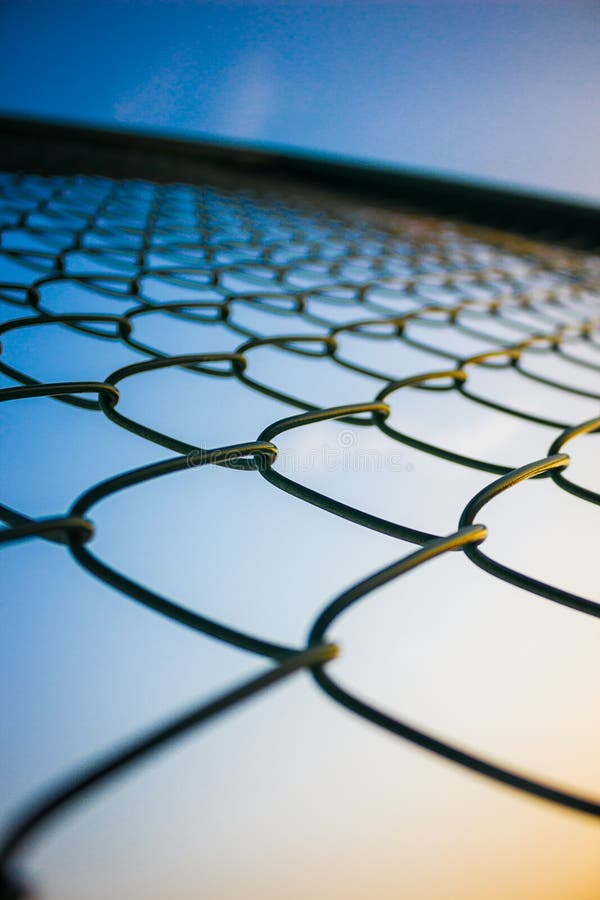 Wired fence stock image. Image of detain, braided, enclosure - 45835349