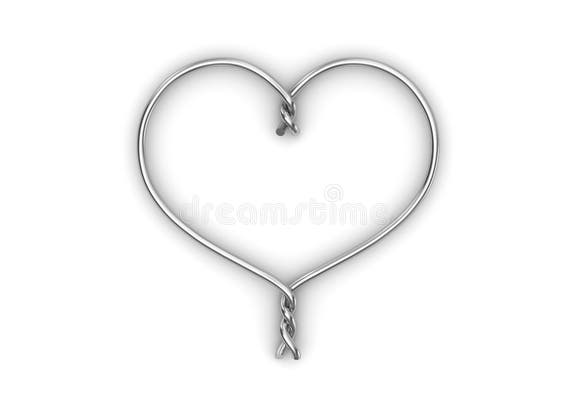 Wired heart stock illustration. Illustration of heart - 12526309