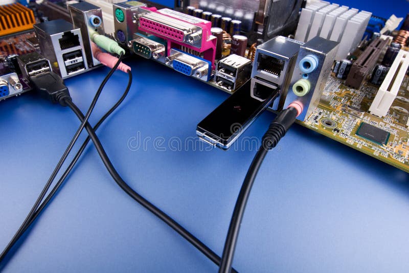 Wired media hardware stock image. Image of connect, electronic - 11210989