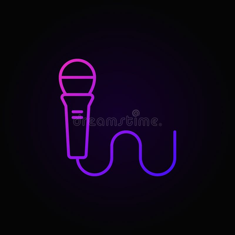 Microphone Colorful Icons Set - Vector Creative Symbols Stock Vector ...