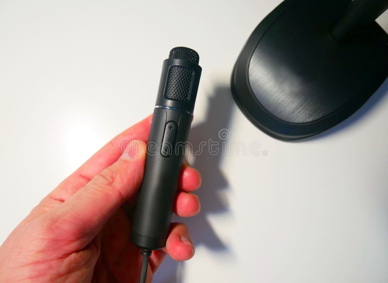 Wired Microphone for Recording Sounds. Microphone for Sound Recording ...