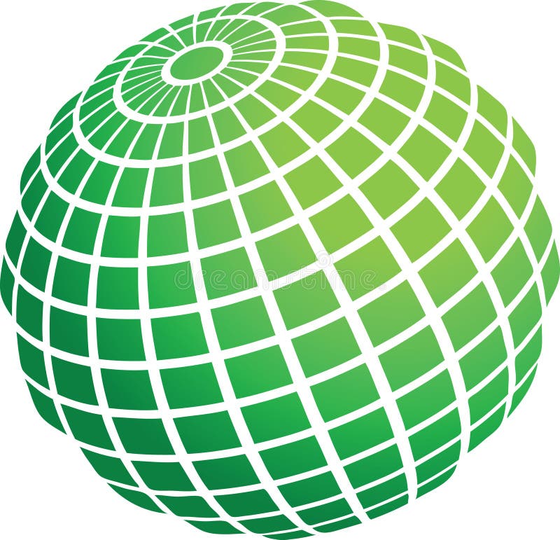 Wireframe globe stock vector. Illustration of path, graphic - 22718426