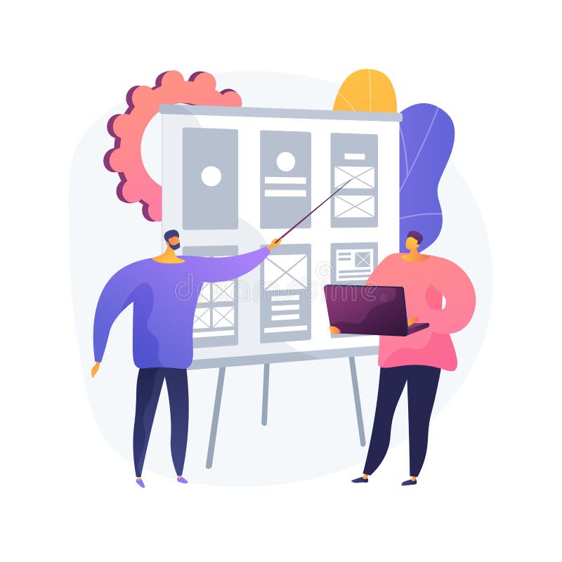 Wireframe Abstract Concept Vector Illustration Stock Vector ...