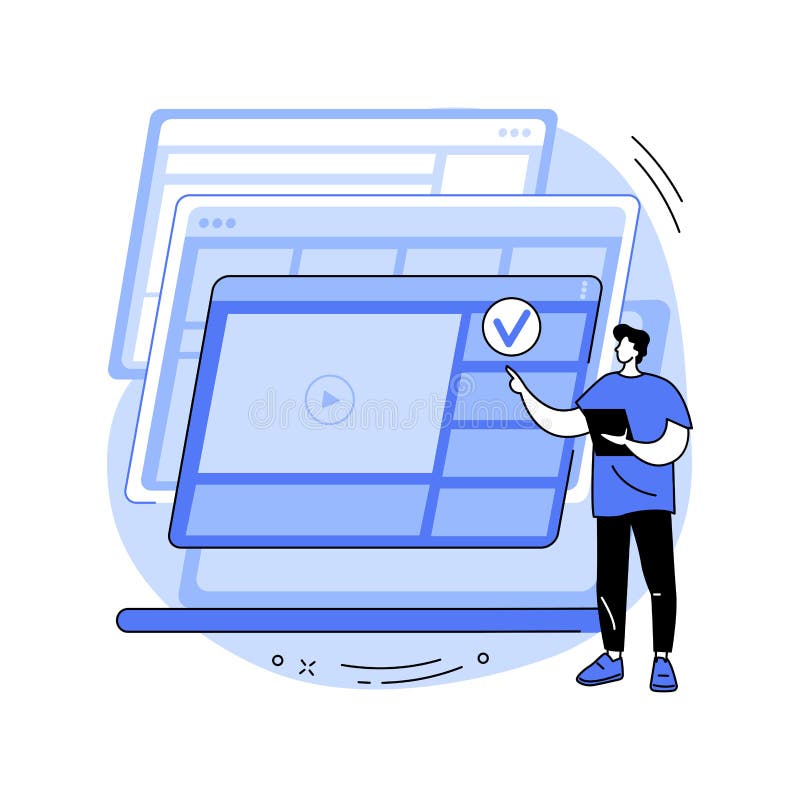 Wireframe Abstract Concept Vector Illustration Stock Vector ...