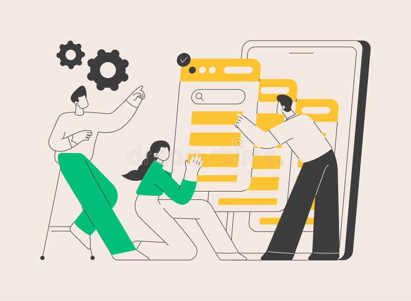 Wireframe Abstract Concept Vector Illustration. Stock Vector - Illustration of vector, blueprint ...