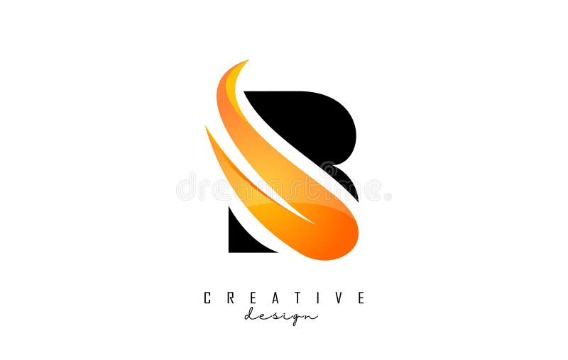 Wireframe B Letter Logo Design in Two Colors. Creative Vector ...