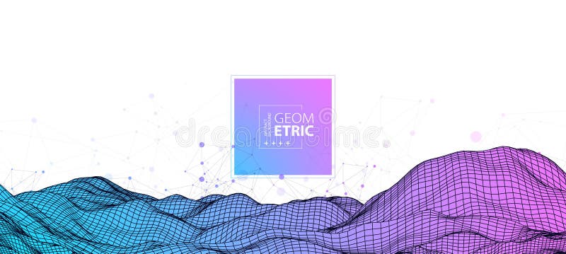 Wireframe Background with Plexus Effect. Futuristic Vector Illustration Stock Vector ...