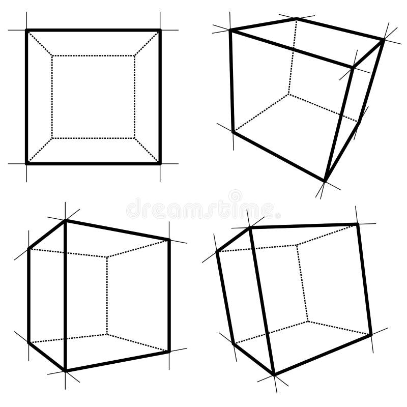 Wireframe Boxes. Vector Illustration EPS10 Stock Vector - Illustration ...