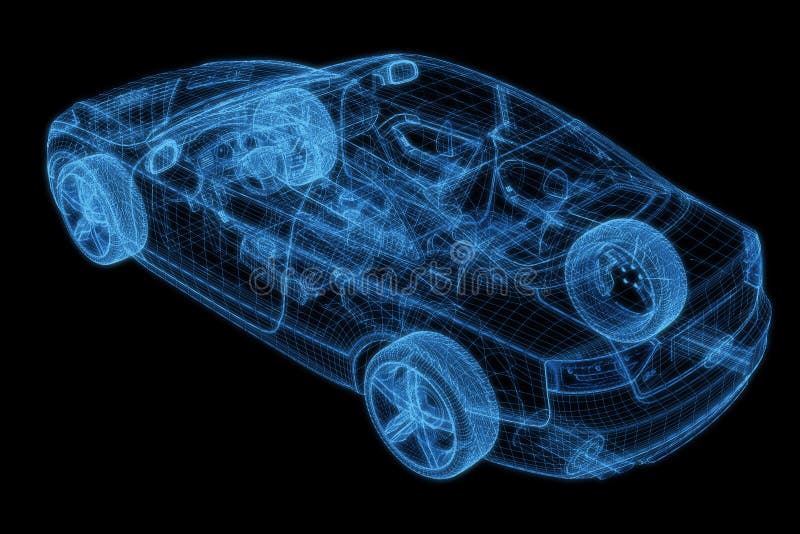 Wireframe Of A Car 3d Model Royalty Free Stock Images - Image: 21852399 Wireframe Of A Car 3d Model Royalty Free Stock Images - Image: 21852399