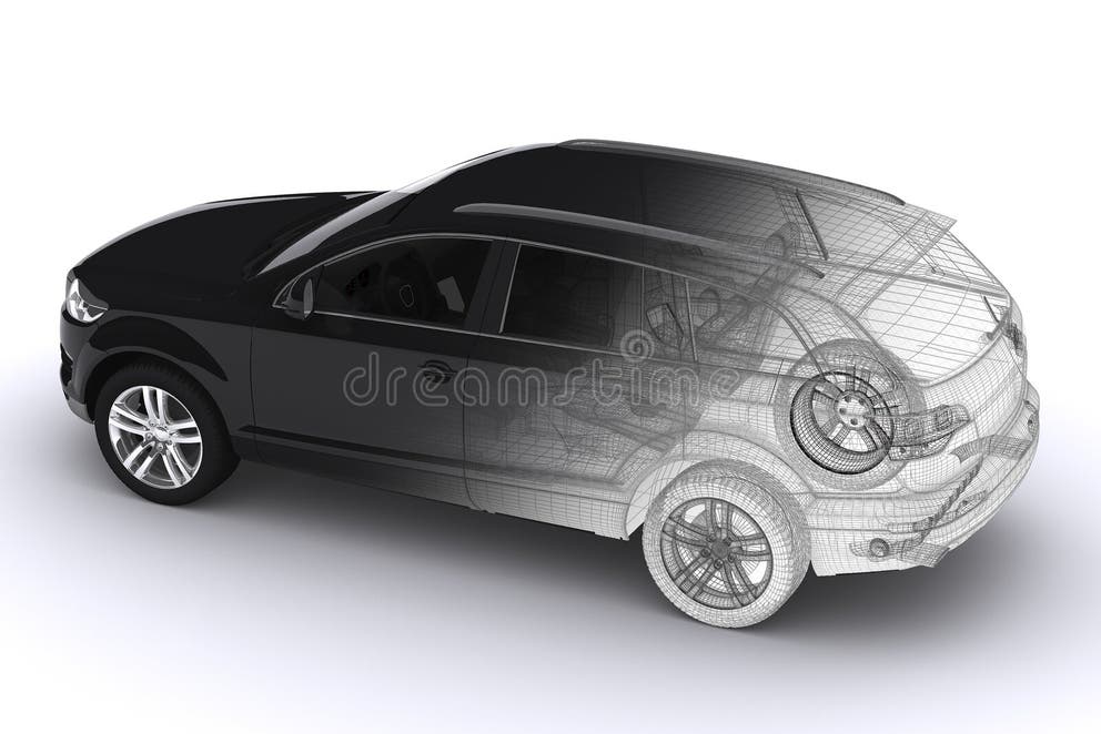 Wireframe Suv Stock Illustrations – 613 Wireframe Suv Stock ...