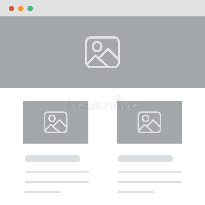 Wireframe Concept Vector Illustration Stock Vector - Illustration of ...