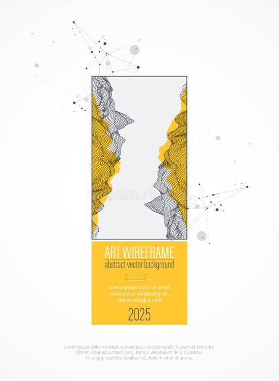 Wireframe Design for Posters. Page Layout. ART Background Stock Vector ...
