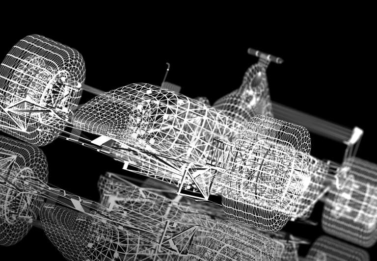 Formula One Wireframe Stock Illustrations – 125 Formula One Wireframe ...