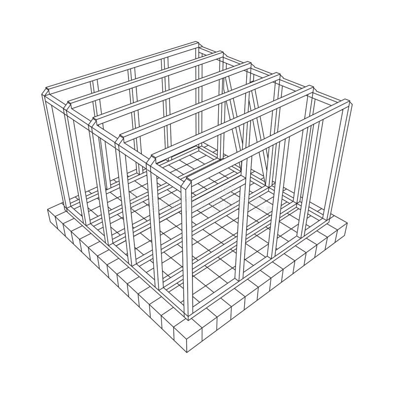 House Framing Vector Stock Illustrations – 652 House Framing Vector ...