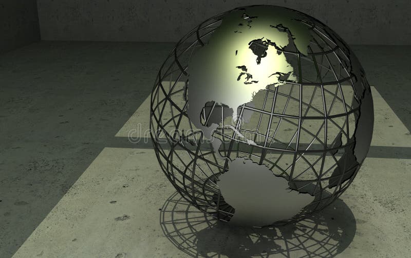 Wireframe globe stock illustration. Illustration of wire - 8148181
