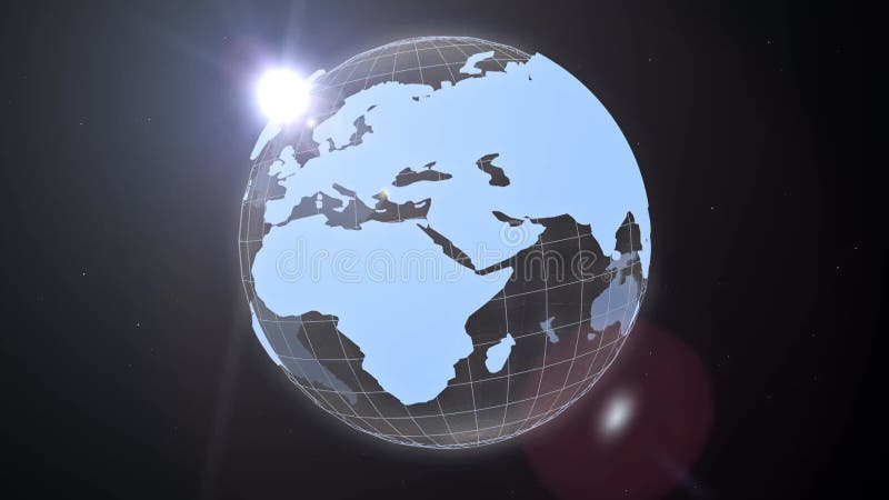 Wireframe Globe stock footage. Video of hologram, graphic - 230672892
