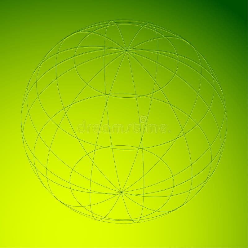 Wireframe, Grid, Mesh Sphere, Globe, Ball Vector Illustration Stock ...