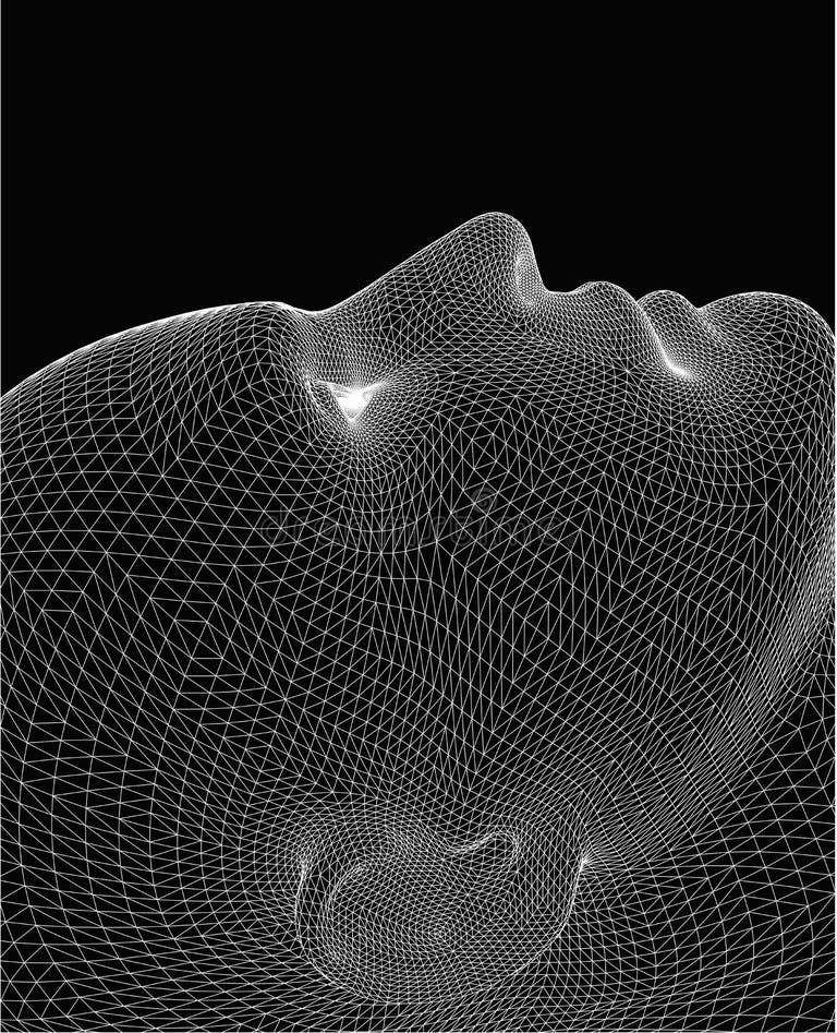 Wireframe Skull Stock Illustrations – 342 Wireframe Skull Stock ...