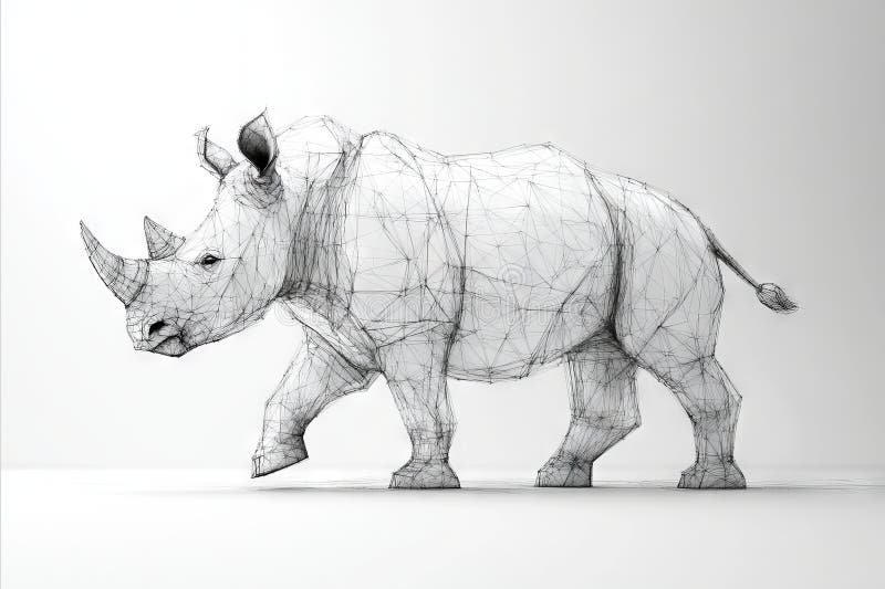 Wireframe Rhino Stock Photos - Free & Royalty-Free Stock Photos from ...