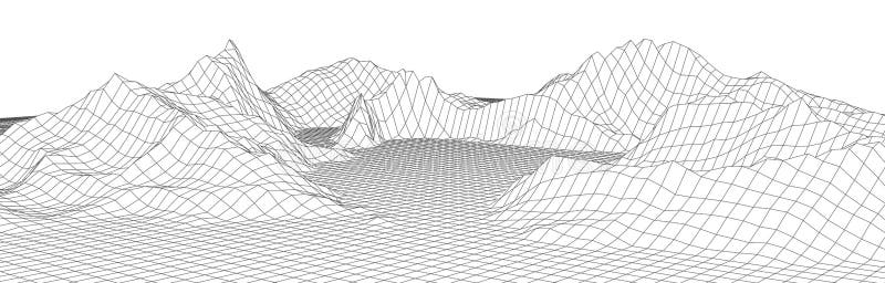 Digital terrain model no background - bitsopec