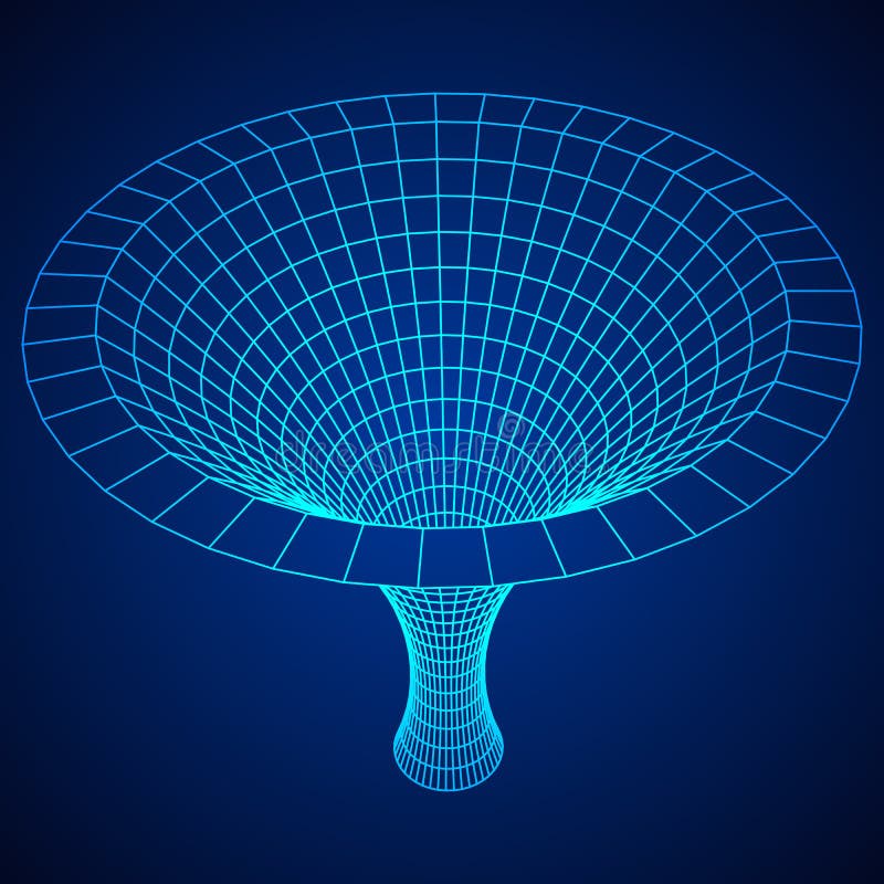 Wireframe Mesh Funnel stock vector. Illustration of line - 97840342