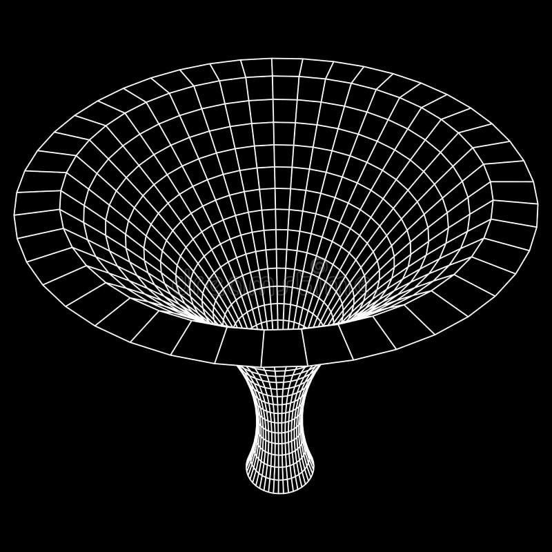 Wireframe Mesh Funnel stock vector. Illustration of poly - 98068603